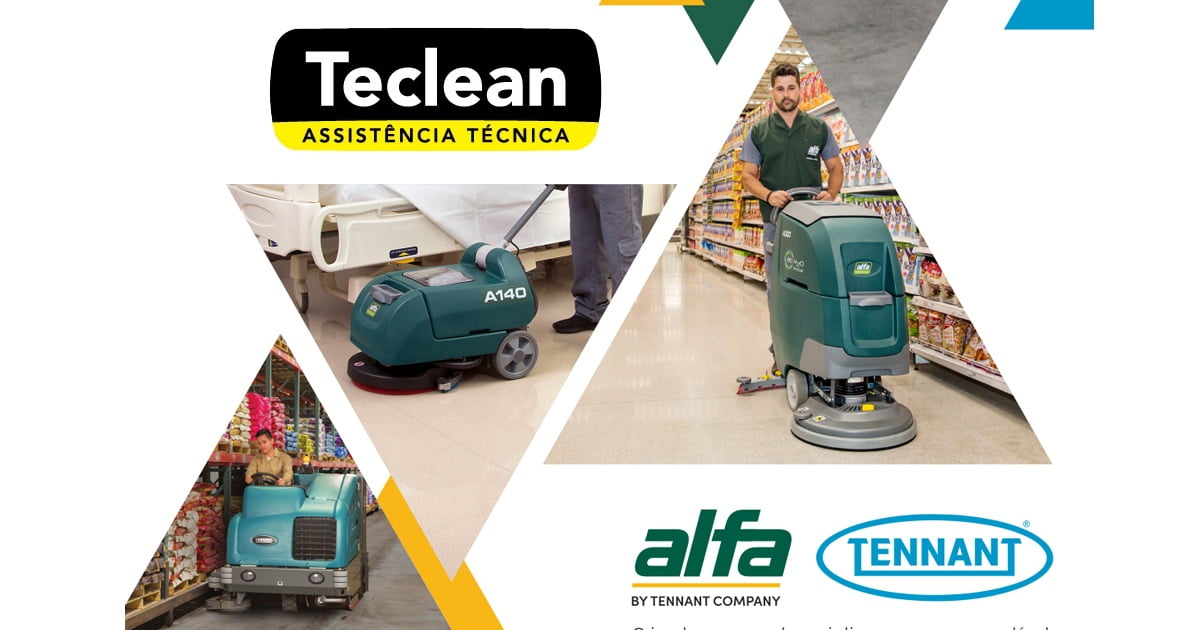 Máquinas Para Limpeza Profissional Alfa Tennant - Teclean